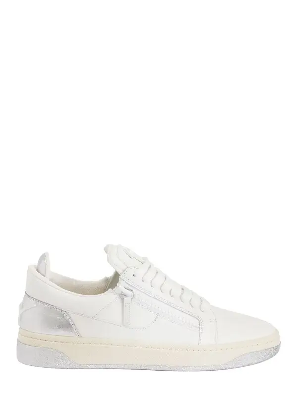 GIUSEPPE ZANOTTI Double-zip Low-top Sneakers - White