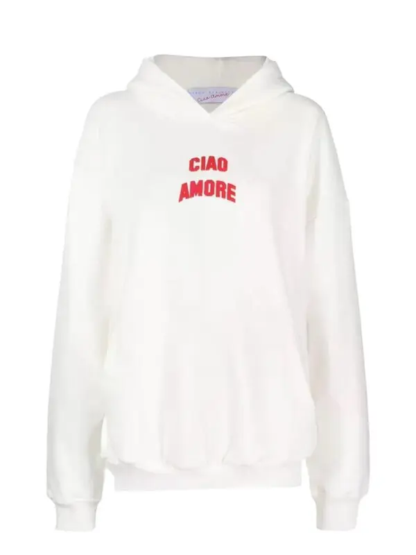Giada Benincasa Ciao Amore Hoodie - White