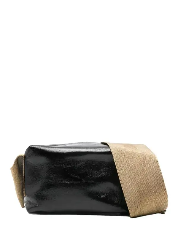 UMA WANG Structured Leather Cross Body Bag - Black