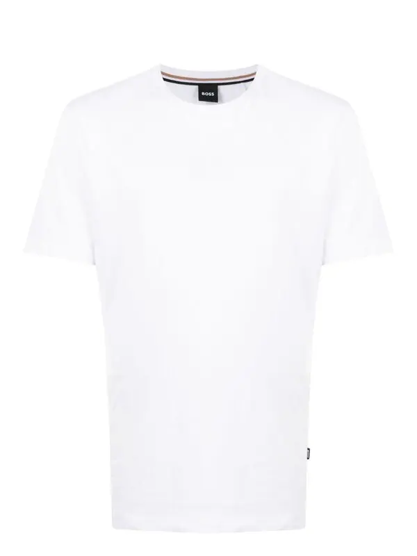 BOSS Logo-print Cotton T-shirt - White