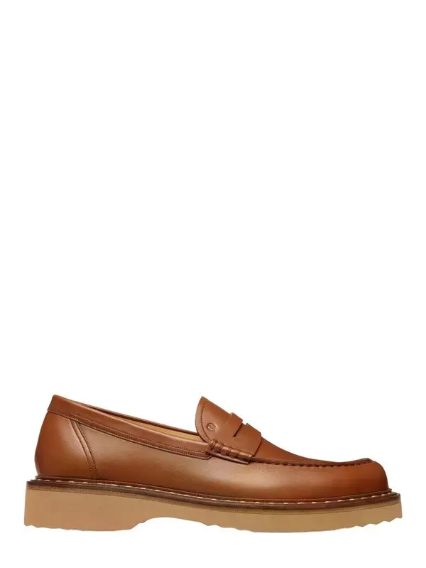 Bally Necko Leather Penny Loafers - Brown