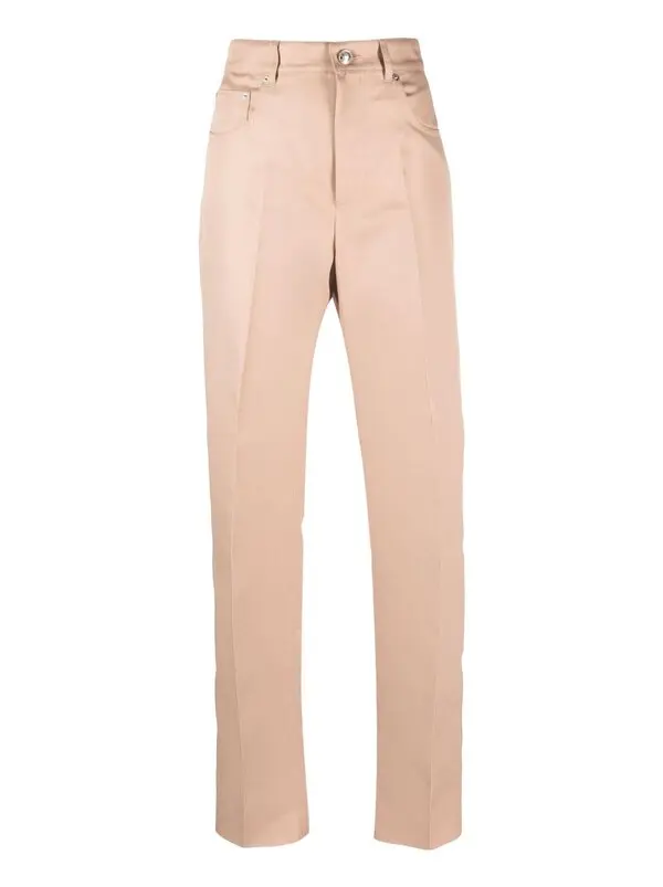 Sportmax High-waisted Straight-leg Trousers - Neutrals