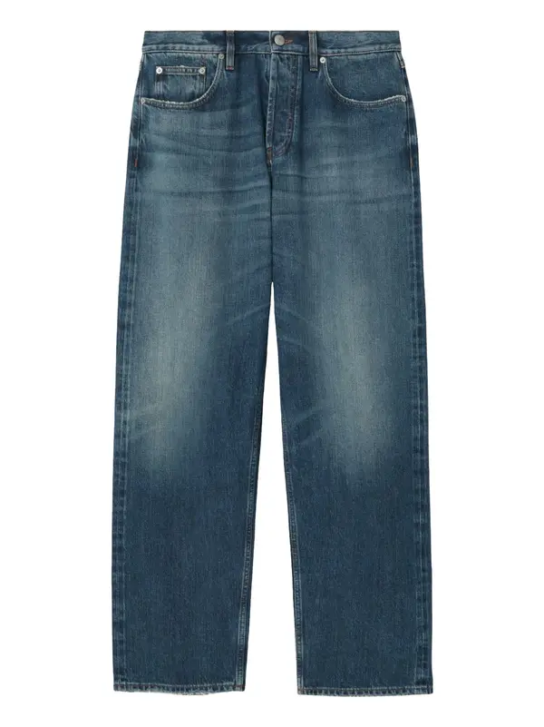Burberry Mid-rise Wide-leg Jeans - Blue