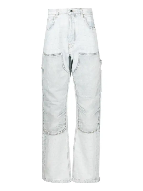 Amiri Jacquard Carpenter Jeans - Blue