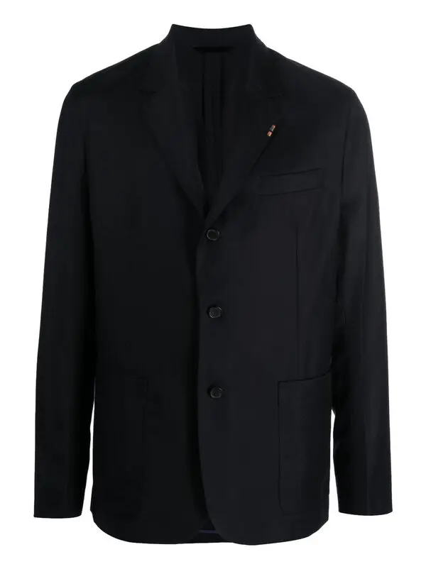 Paul Smith Notched-lapels Single-breasted Blazer - Blue