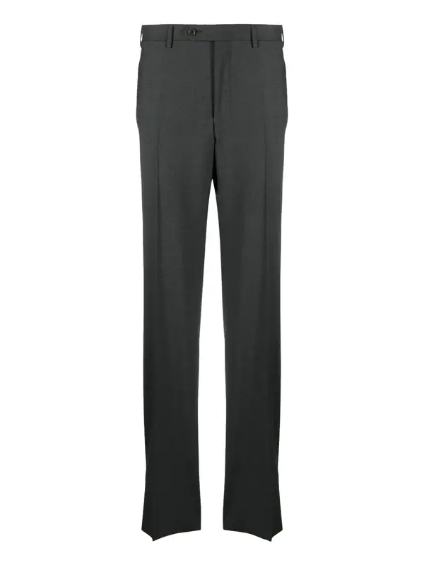 Canali Mid-rise Tailored Trousers - Grey