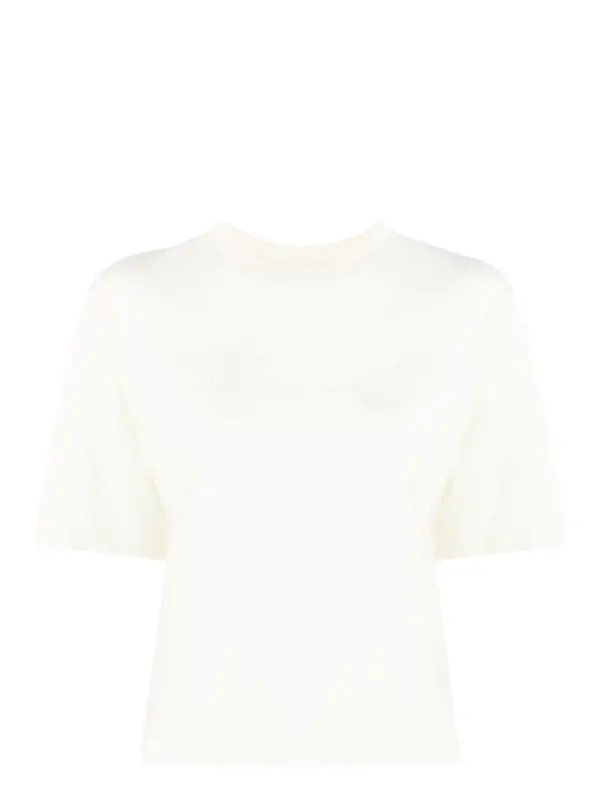 Off-White Logo-embossed Cotton T-shirt - Neutrals