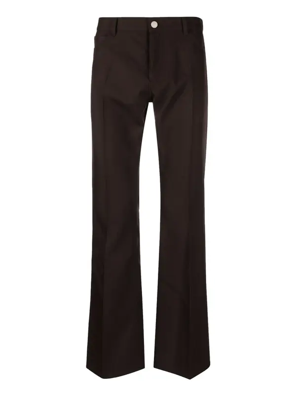 COURREGES Straight-leg Tailored Trousers - Brown