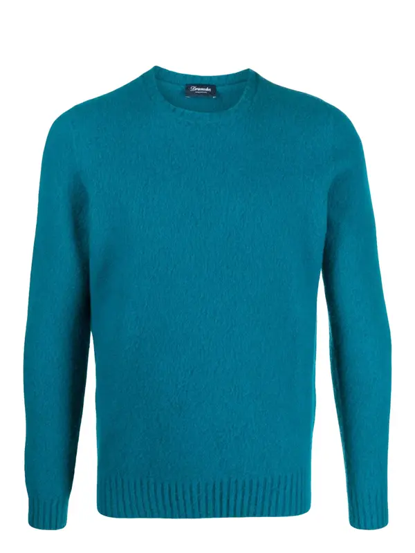 DRUMOHR Brushed-effect Wool Jumper - Blue