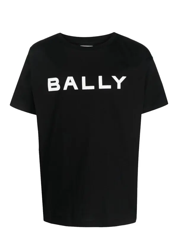 Bally Logo-print Organic Cotton T-shirt - Black