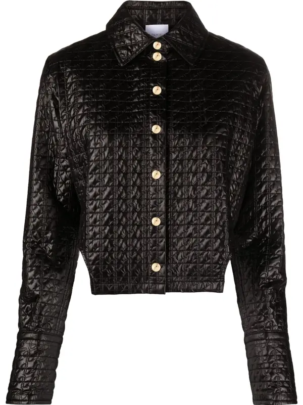 PATOU Cut-out Quilted Jacket - Black