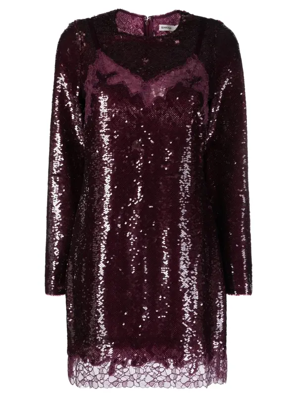 Simkhai Sequinned Minidress - Purple