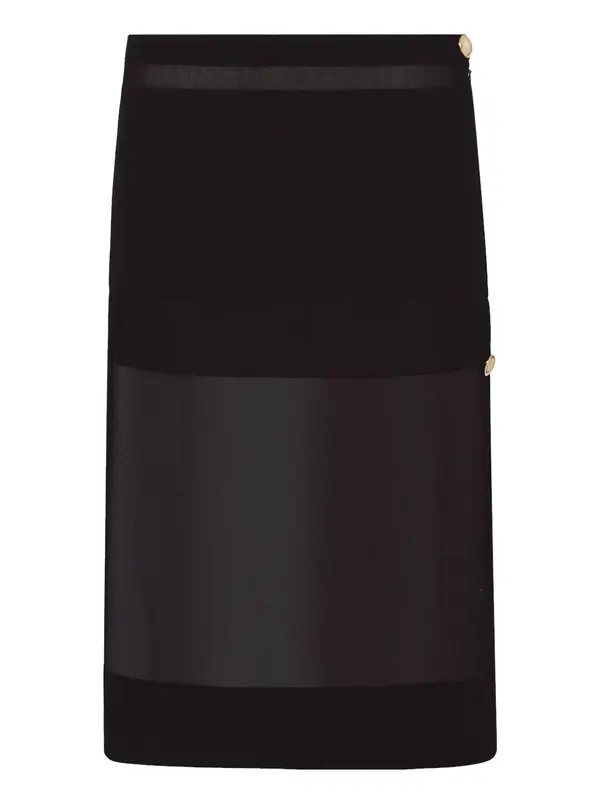 Proenza Schouler Semi-sheer Chiffon Skirt - Black