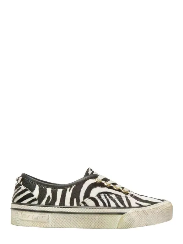 Bally Lyder Zebra-print Sneakers - White