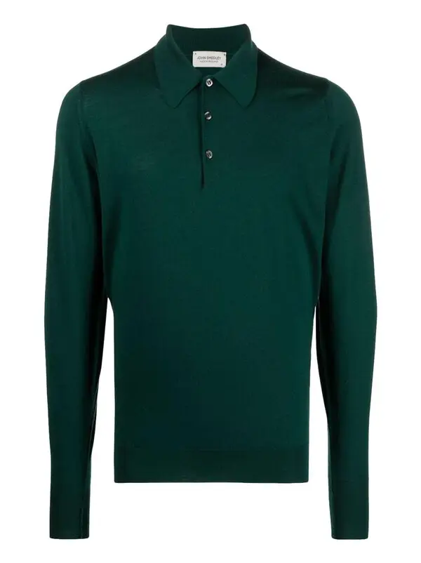 John Smedley Dorset Wool Polo Shirt - Green