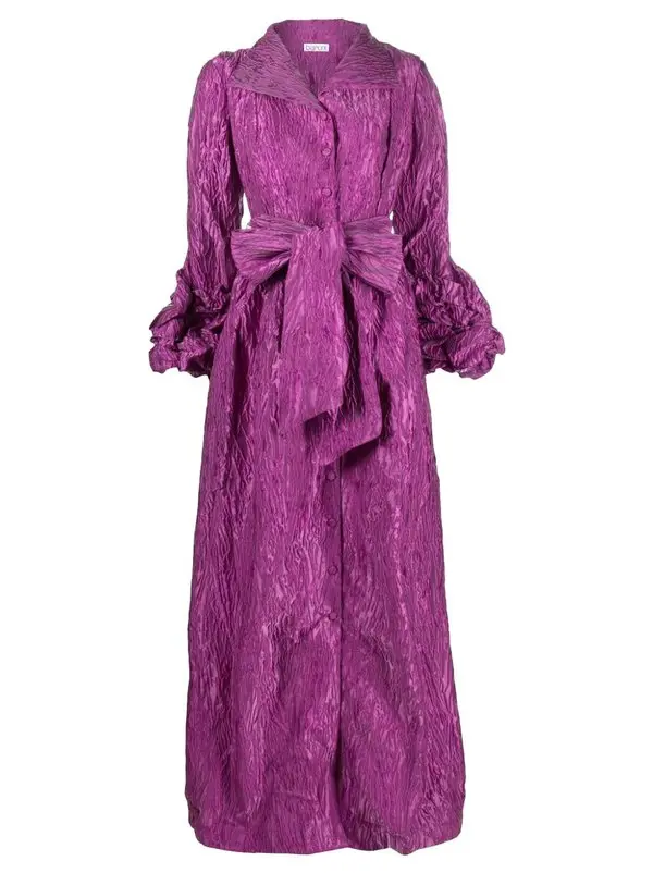 BARUNI Hypnotise Belted Maxi Dress - Purple