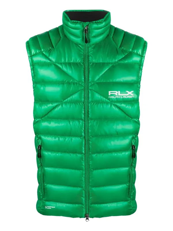Ralph Lauren Macoy Logo-print Padded Gilet - Green