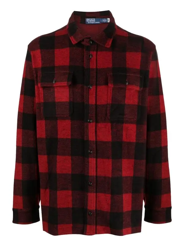 Polo Ralph Lauren Plaid-check Flannel Shirt - Red