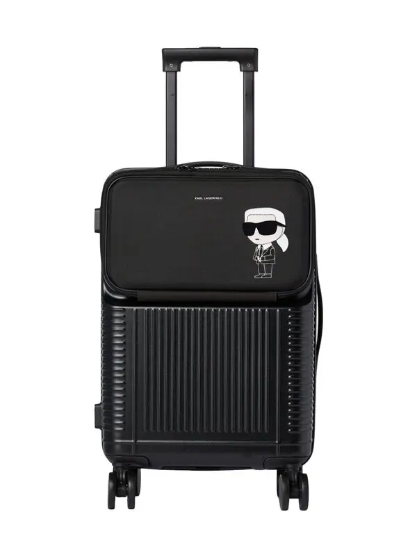 Karl Lagerfeld Ikon Trolley Case - Black