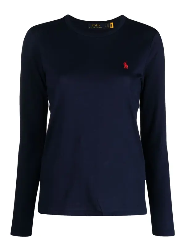 Polo Ralph Lauren Polo Pony Long-sleeved T-shirt - Blue