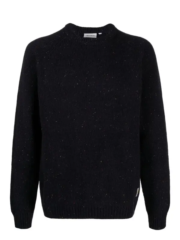 Carhartt Work In Progress Anglistic Wool-cotton Blend Jumper - Blue