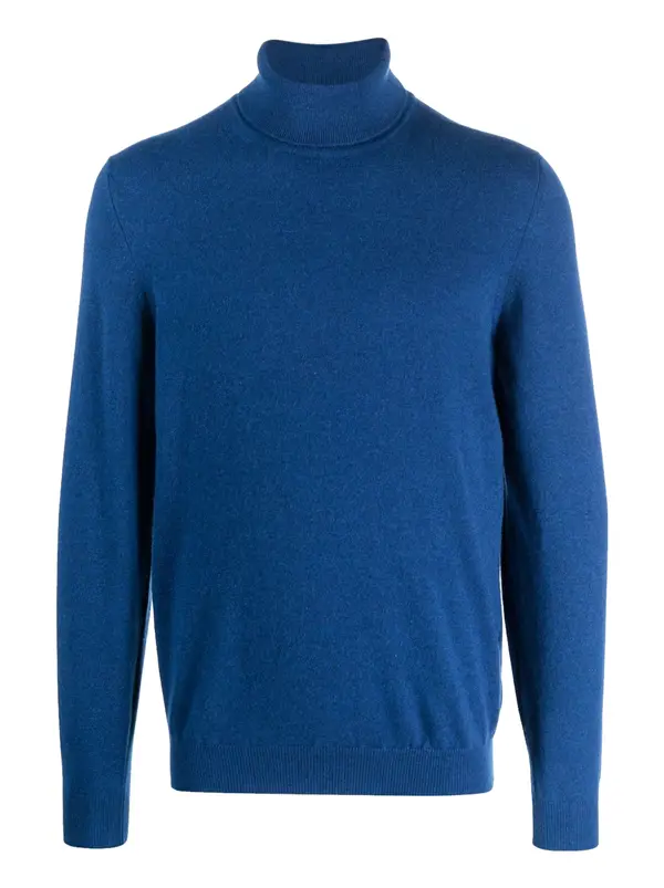 Fedeli Roll Neck Cashmere Jumper - Blue