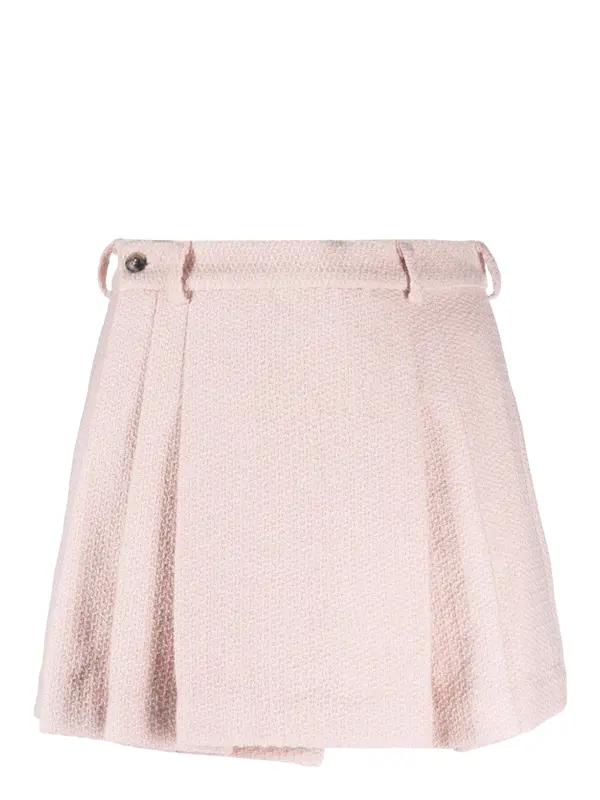 THE MANNEI Bran Pleated Mini Skirt - Pink