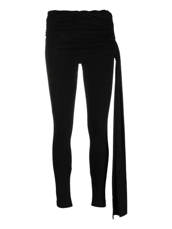 Magda Butrym Sash-detail Leggings - Black
