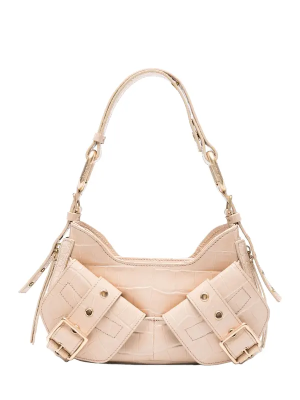 BIASIA Y2k Crocodile-embossed Shoulder Bag - Neutrals