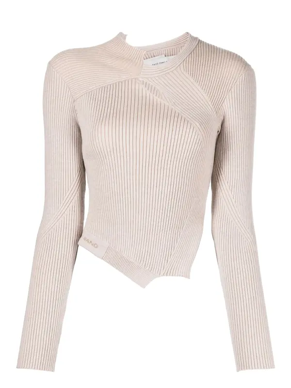 FENG CHEN WANG Ribbed-knit Jumper - Pink