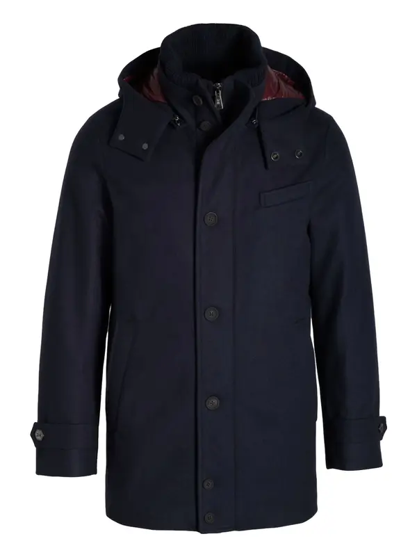 NORWEGIAN WOOL City Active Hooded Parka - Blue