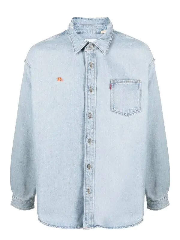 ERL X Levi's Denim Shirt - Blue