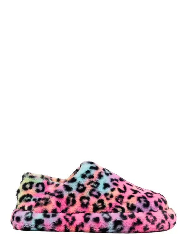Natasha Zinko Leopard-print Slides - Pink