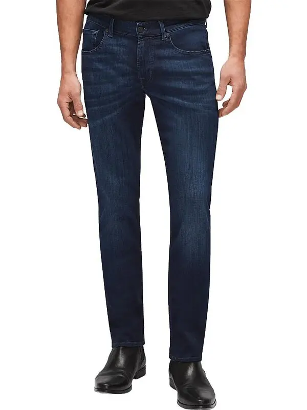 7 For All Mankind Slimmy Clean Pocket Slim Fit Jeans - Deep Blue