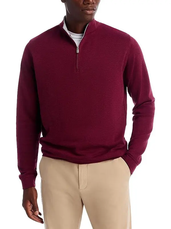 Peter Millar Crown Comfort Quarter Zip Pullover - Autumn Foliage