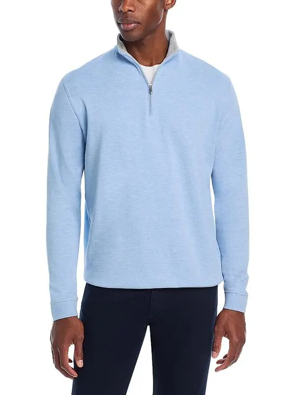 Peter Millar Crown Comfort Quarter Zip Pullover - Cottage Blue