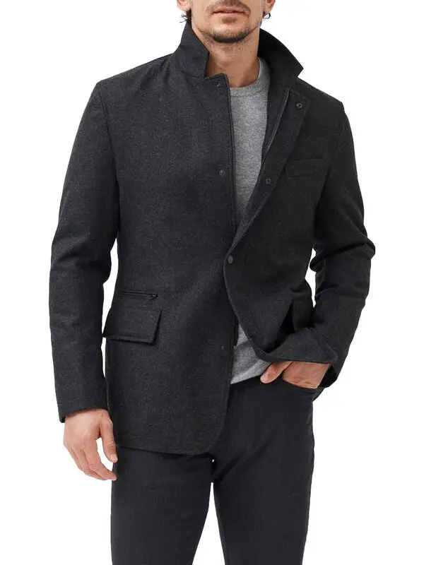 Rodd & Gunn Longbush Wool-blend Jacket - Graphite