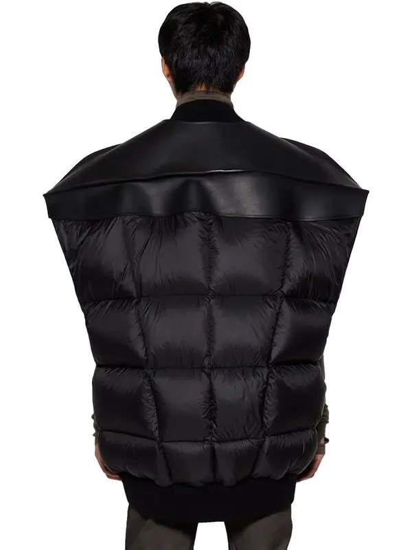 Rick Owens Padded Leather Flight Vest - Black