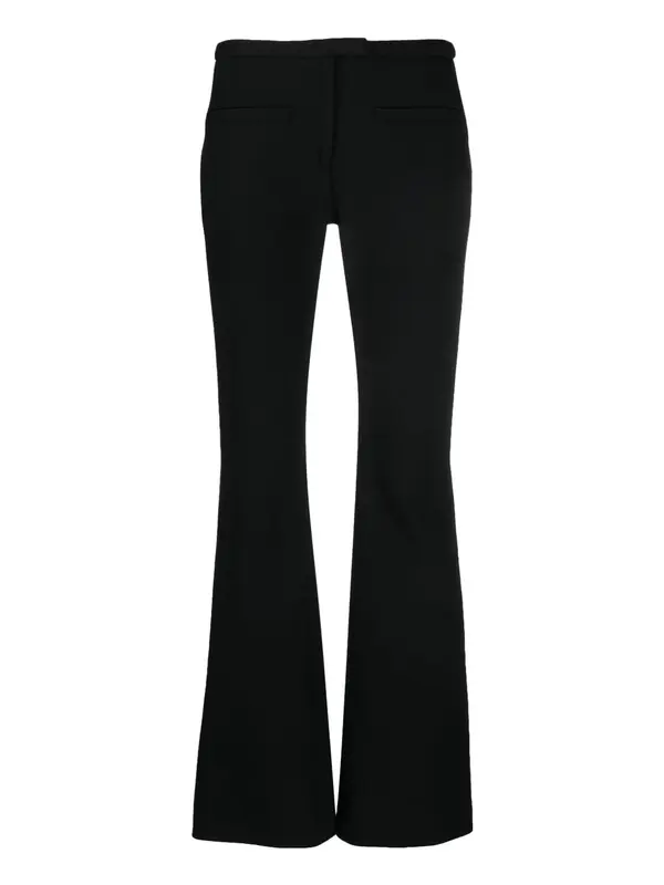 COURREGES Crepe Flared Trousers - Black