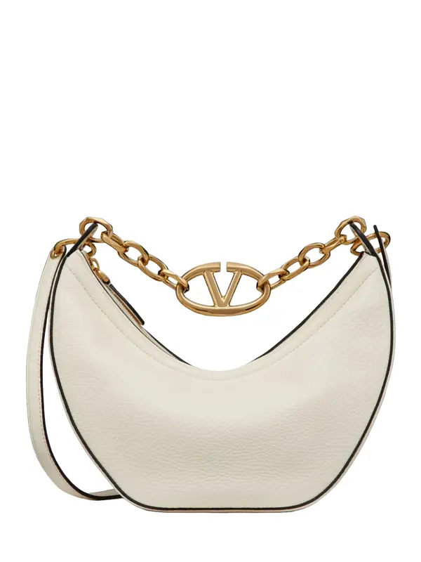 Valentino Garavani Vlogo Moon Hobo Bag - Neutrals