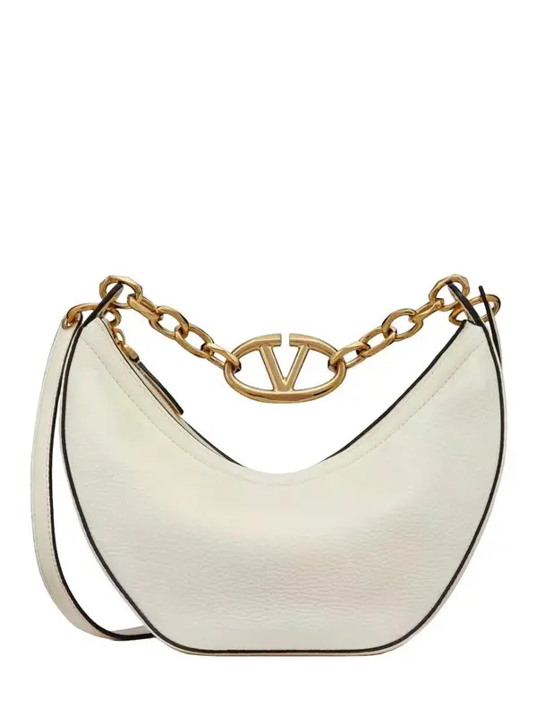Valentino Garavani Vlogo Moon Shoulder Bag - Neutrals