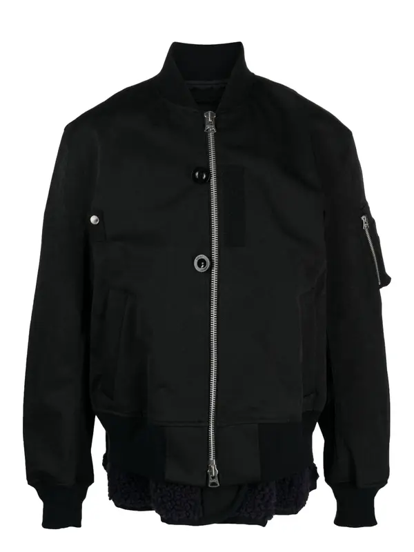 Sacai Layered Bomber Jacket - Black
