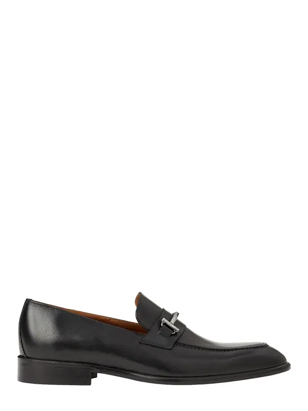 Bruno Magli Sante Leather Bit Loafers - Black