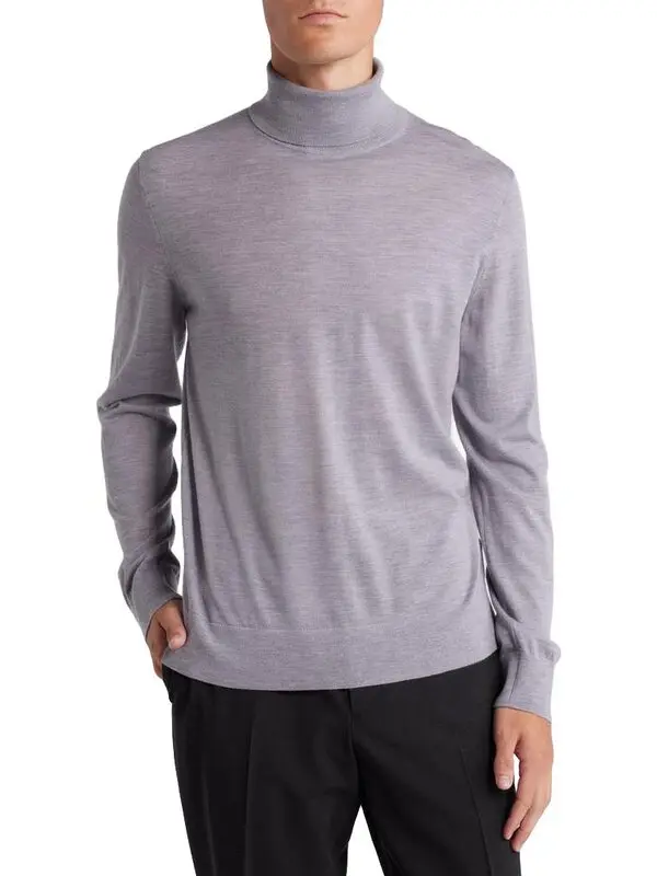 Theory Merino Wool Blend Turtleneck Sweater - Cl H G/c G