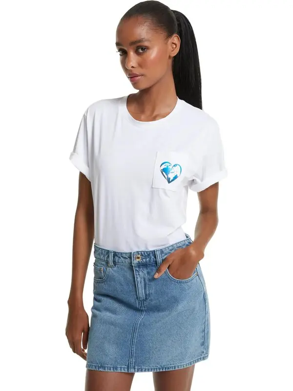 Michael Kors Watch Hunger Stop Organic Cotton T-shirt - White