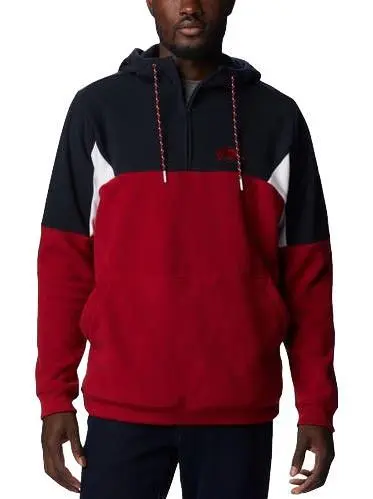 Columbia Arkansas Razorbacks Lodge Quarter-zip Hoodie - Cardinal