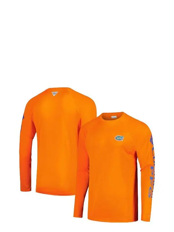 Columbia Florida Gators Terminal Tackle Raglan Long Sleeve T-shirt - Orange