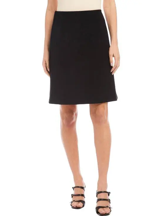 Karen Kane Bias Cut A-line Skirt - Black