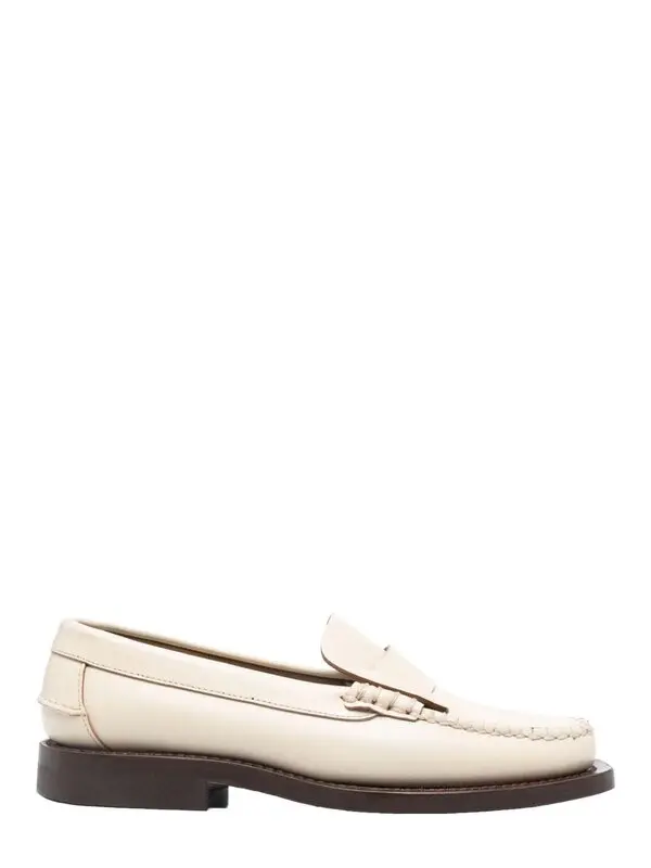 Hereu Sineu Panelled Leather Loafers - Neutrals