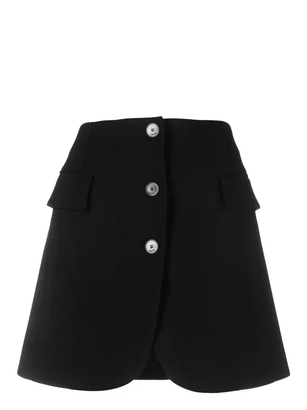 LANVIN Button-front Miniskirt - Black